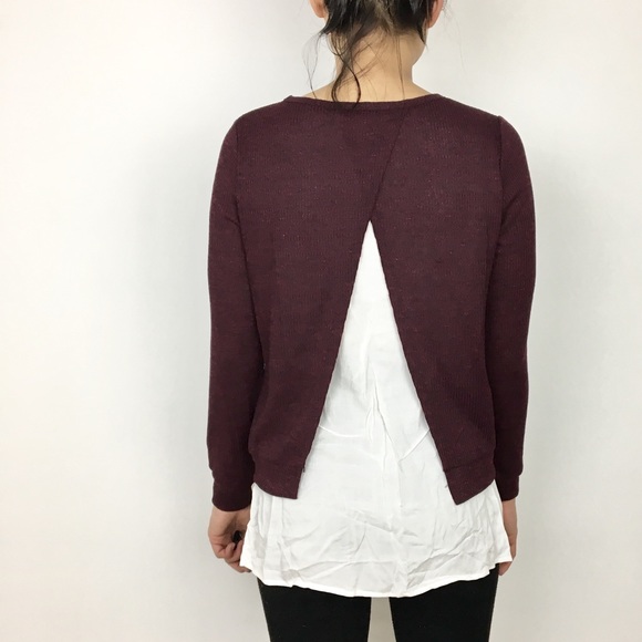 CHICBOMB | Tops | Ballerina Off Duty Faux Two Piece Top | Poshmark